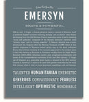 Emersyn | Name Art Print – Name Stories