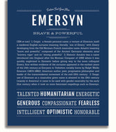 Emersyn | Name Art Print – Name Stories