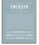 Emersyn | Name Art Print – Name Stories