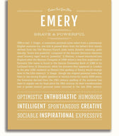Emery (male) | Name Art Print – Name Stories