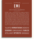 Emi Personalized Name Meaning Art Prints – Name Stories