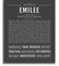 Emilee | Name Art Print – Name Stories