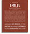 Emilee | Name Art Print – Name Stories