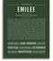 Emilee | Name Art Print – Name Stories