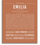Emilia Personalized Name Meaning Art Prints – Name Stories