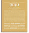 Emilia | Name Art Print – Name Stories