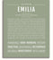 Emilia | Name Art Print – Name Stories