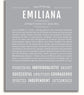 Emiliana | Name Art Print – Name Stories