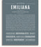 Emiliana | Name Art Print – Name Stories