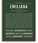 Emiliana | Name Art Print – Name Stories