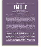 Emilie | Name Art Print – Name Stories