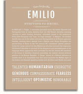 Emilio | Name Art Print – Name Stories