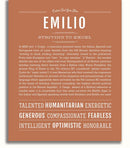 Emilio | Name Art Print – Name Stories