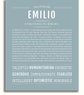 Emilio | Name Art Print – Name Stories
