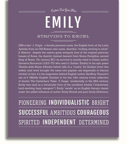 Emily | Name Art Print – Name Stories