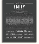 Emily | Name Art Print – Name Stories