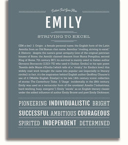 Emily | Name Art Print – Name Stories