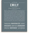 Emily | Name Art Print – Name Stories