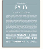 Emily | Name Art Print – Name Stories
