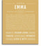 Emma Personalized Name Meaning Art Prints – Name Stories