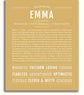 Emma Personalized Name Meaning Art Prints – Name Stories