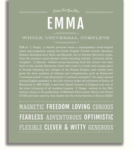 Emma | Name Art Print – Name Stories