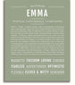 Emma Personalized Name Meaning Art Prints – Name Stories