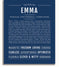 Emma Personalized Name Meaning Art Prints – Name Stories