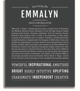 Emmalyn | Name Art Print – Name Stories