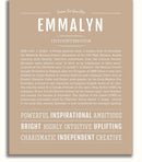 Emmalyn | Name Art Print – Name Stories