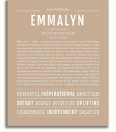 Emmalyn | Name Art Print – Name Stories