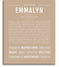 Emmalyn Personalized Name Meaning Art Prints – Name Stories