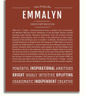 Emmalyn Personalized Name Meaning Art Prints – Name Stories