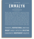 Emmalyn | Name Art Print – Name Stories