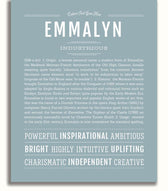 Emmalyn Personalized Name Meaning Art Prints – Name Stories