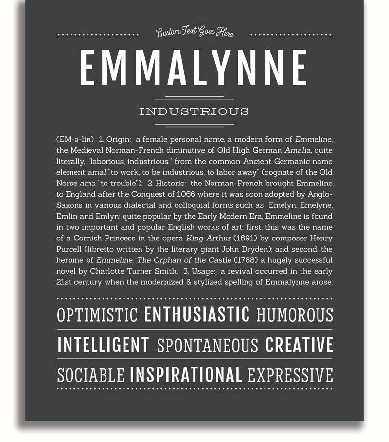 Emmalynne | Name Art Print – Name Stories