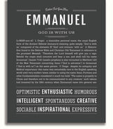 Emmanuel | Name Art Print – Name Stories