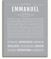 Emmanuel | Name Art Print – Name Stories