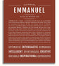 Emmanuel | Name Art Print – Name Stories