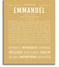 Emmanuel | Name Art Print – Name Stories