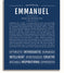 Emmanuel | Name Art Print – Name Stories