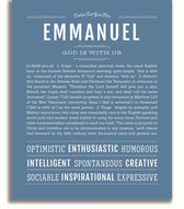 Emmanuel | Name Art Print – Name Stories