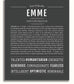 Emme | Name Art Print – Name Stories