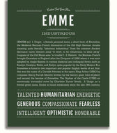 Emme | Name Art Print – Name Stories