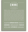 Emme | Name Art Print – Name Stories