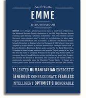 Emme | Name Art Print – Name Stories