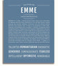 Emme | Name Art Print – Name Stories