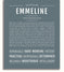 Emmeline | Name Art Print – Name Stories