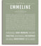 Emmeline | Name Art Print – Name Stories