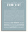 Emmeline | Name Art Print – Name Stories
